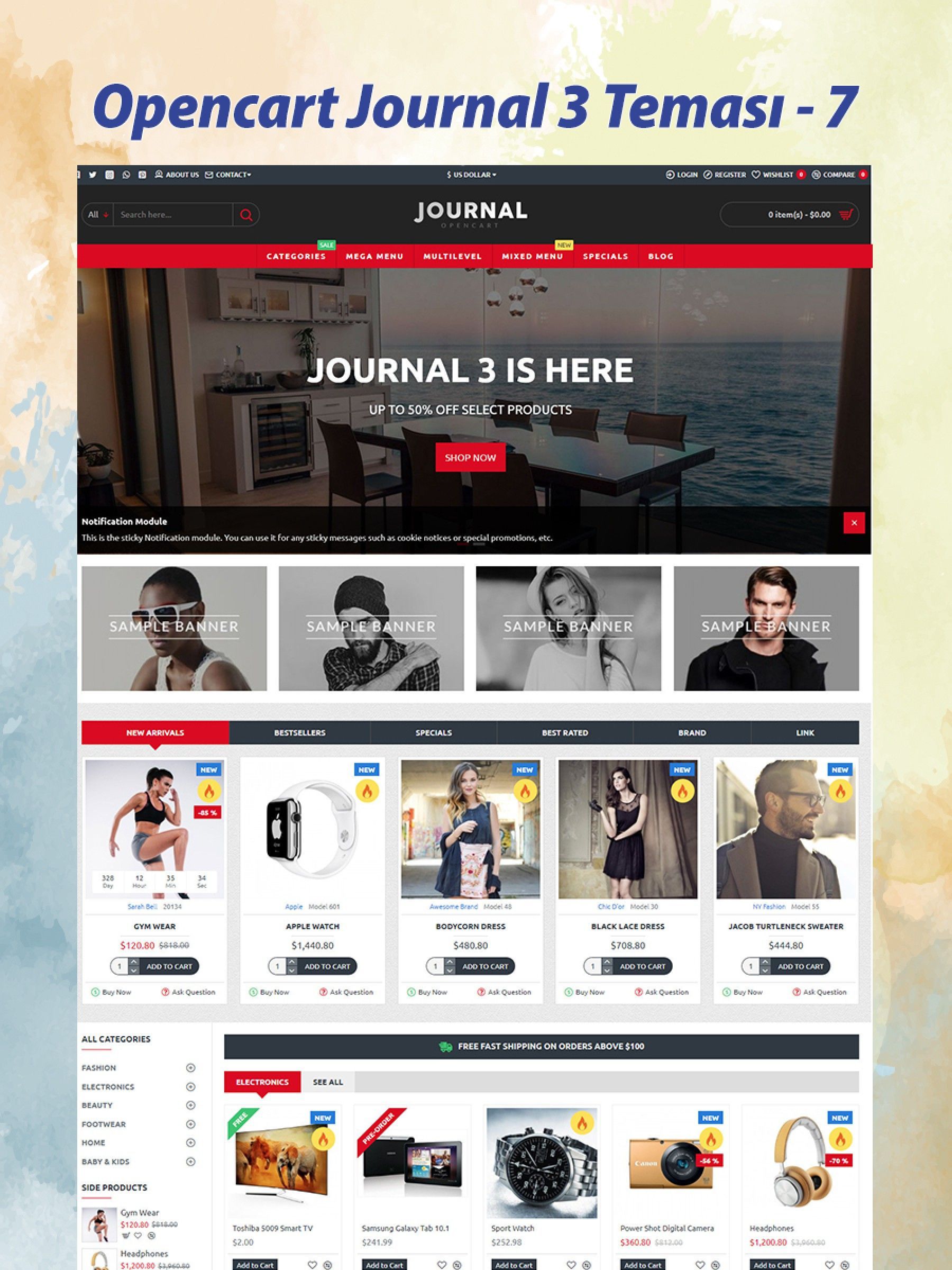 Opencart Journal Temaları